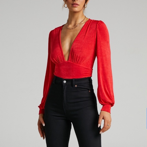Showpo. | Tops | Nwt Showpo Bodysuit Sz 4 | Poshmark